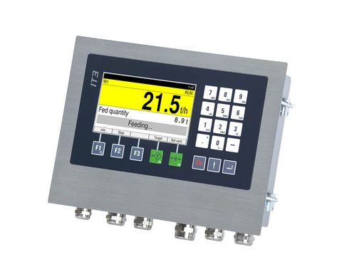 Belt scale with SysTec weighing terminal.