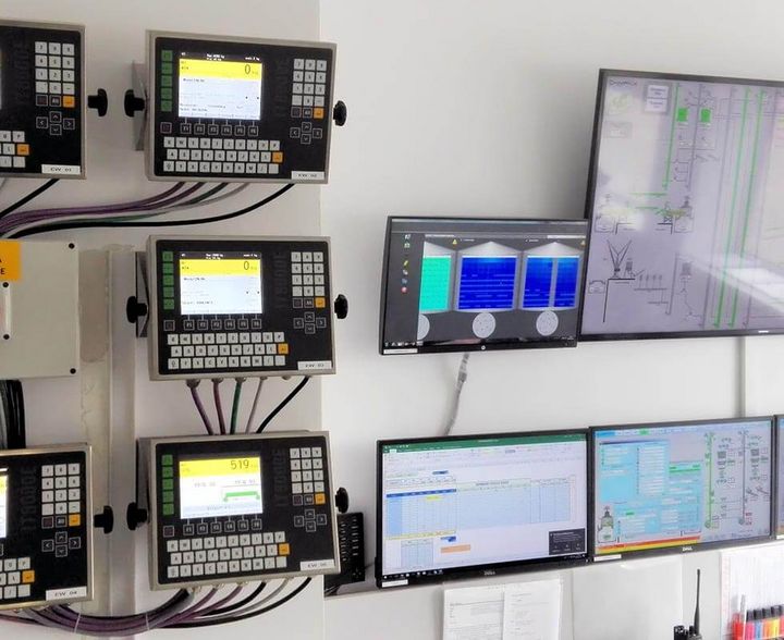 Hopper scales: bulk weighing of grain